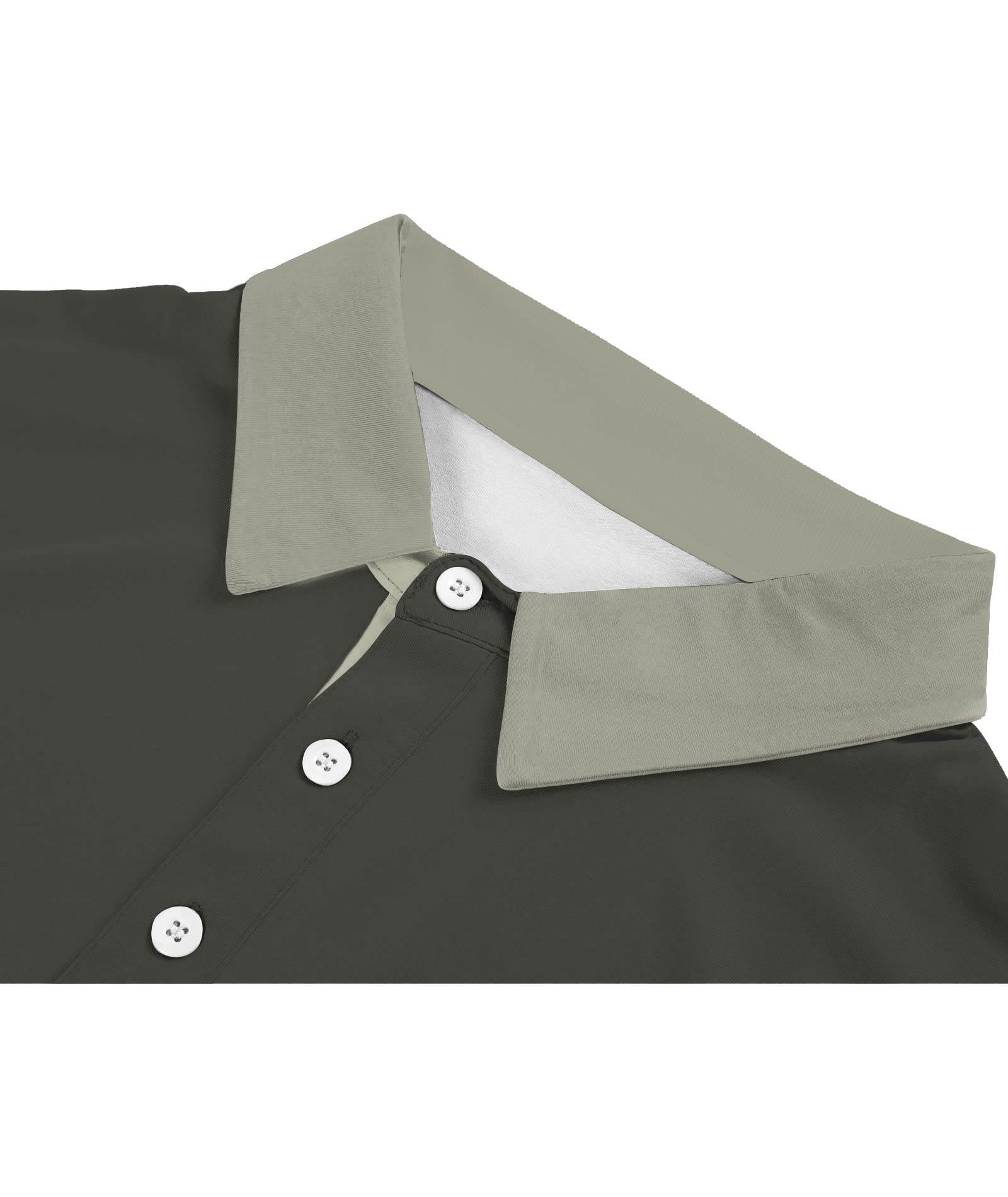 ZITY Tactical Shirts for Men Military Golf Shirts Short Sleeve with Collars Army T-Shirt（1828-Coffee Eagle,L）