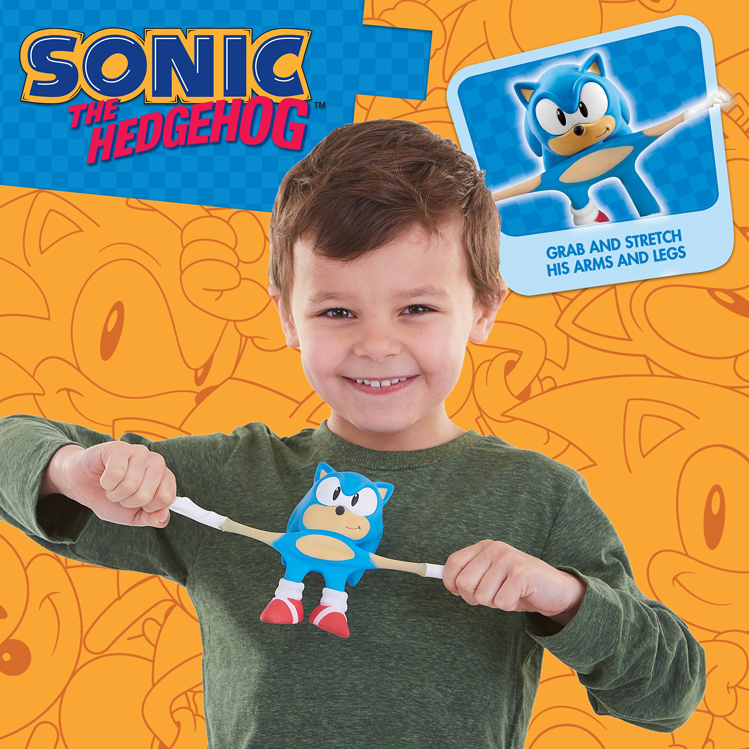 Stretch Armstrong ENT_553271 Sonic The Hedgehog Vlad & Niki Crazy Rocketship Expanding 2-Level Rocket Playset with Handle Includes Vehicles, Figures, Stickers, and Tattoo Sheet, Multicolor