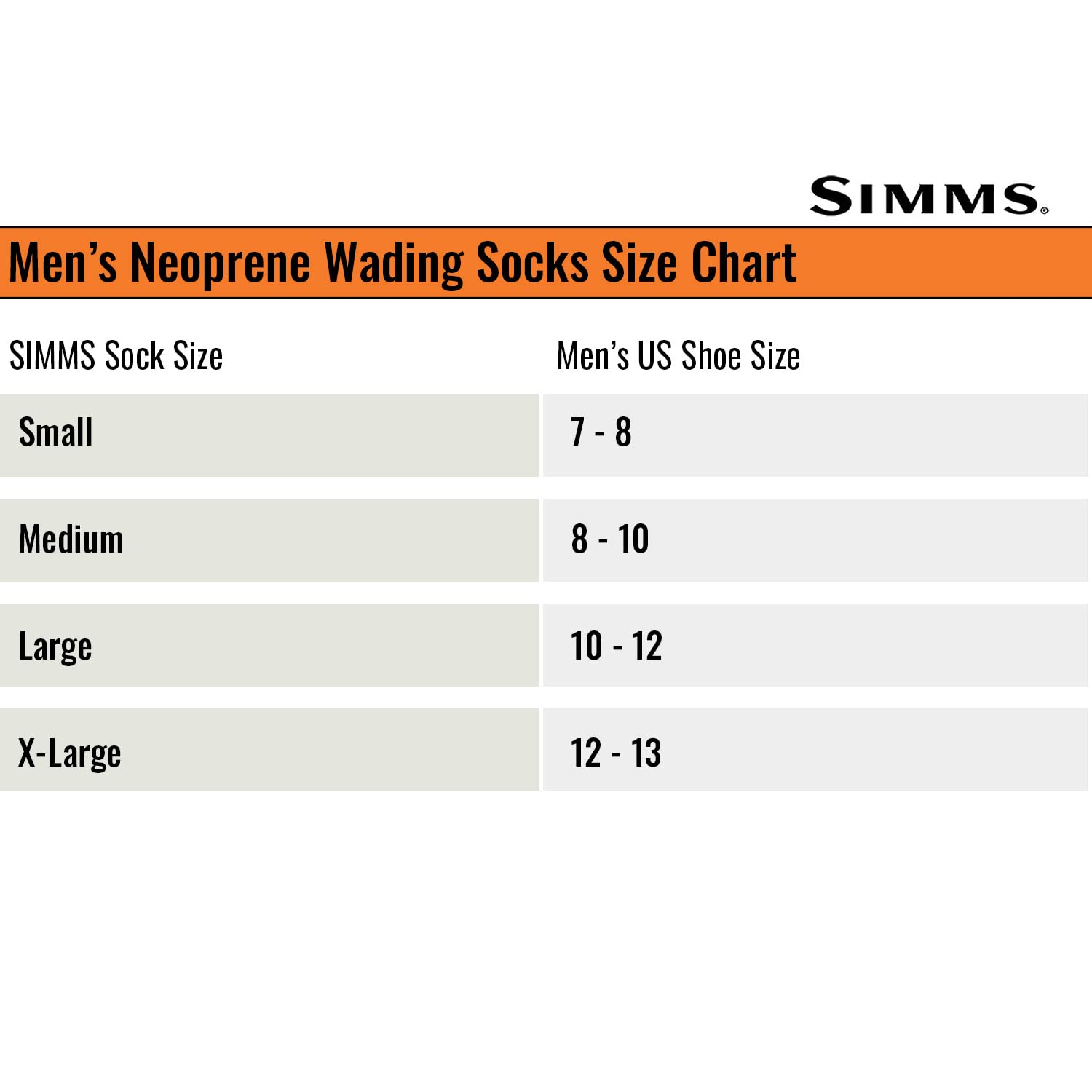 Simms Neoprene Wading Socks for Fly Fishing – Abrasion-Resistant and Comfortable Wet Wading Socks (Cinder, Small)