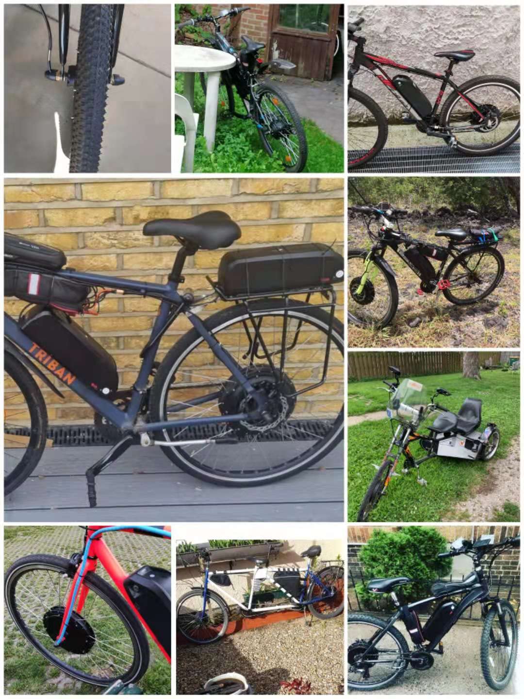 SCHUCK Conversion kit 36V 500W, 20inch with LCD5 Display, Front Wheel Conversion kit. Bicycle Electric Conversion kit