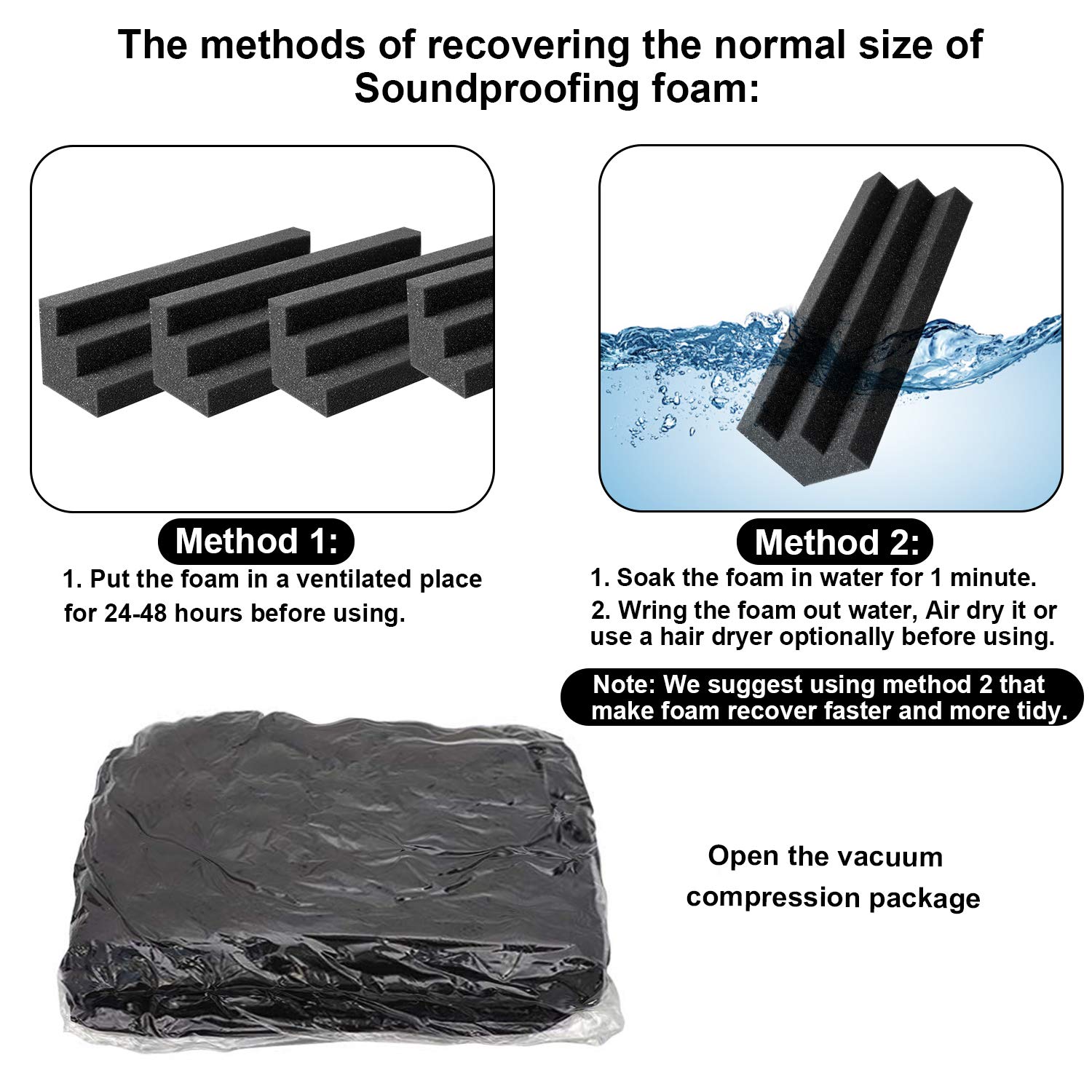 Satsuki Acoustic Foam Panels, Bass Traps Panels Sound Proofing Studio Foam Padding 12" X 3" X 3",Bass Trap Studio Corner Wall in Studios or Home Theater (12 Pack)