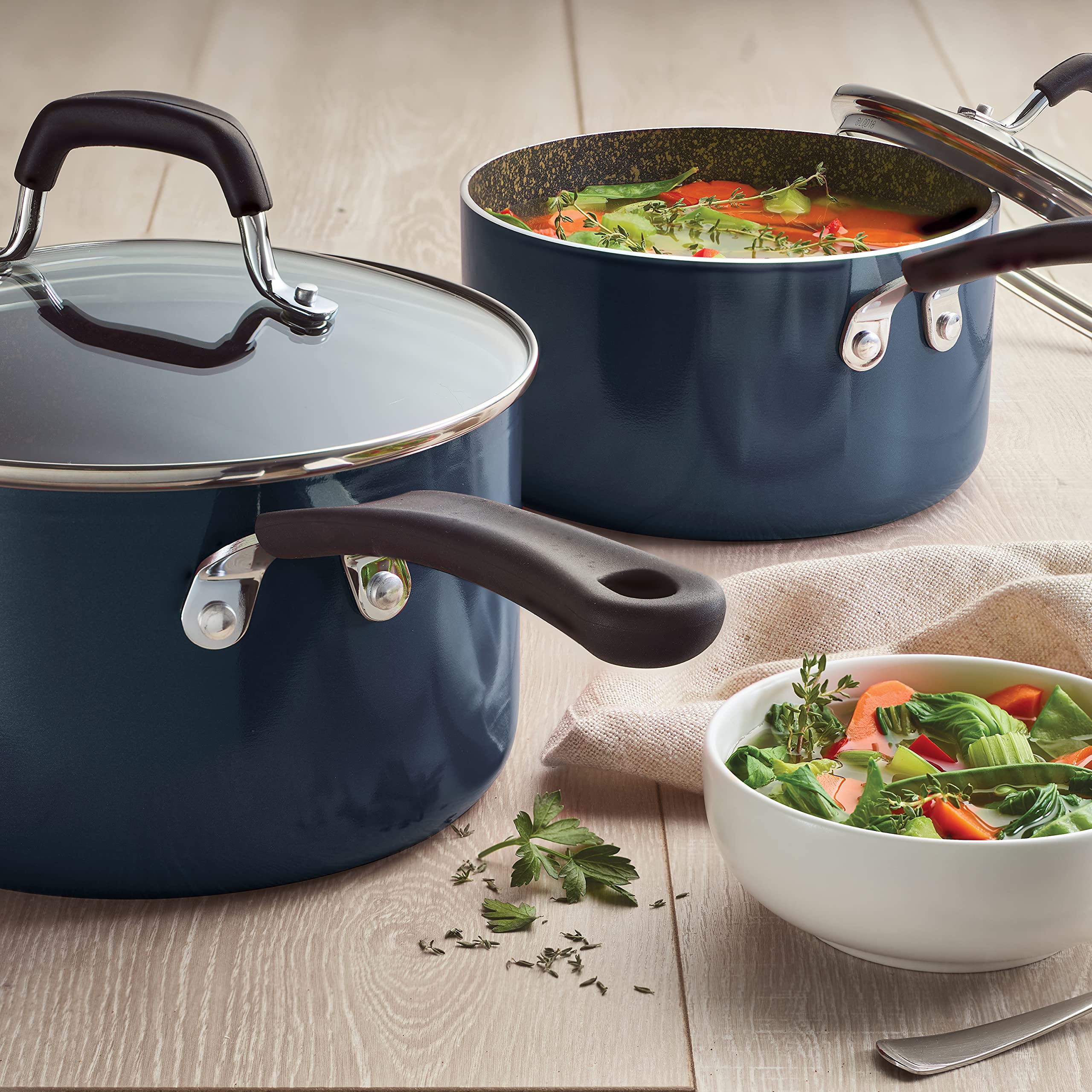 Tramontina Sauce Pan Stackable Set 6-Piece (Blue) 80124/131DS