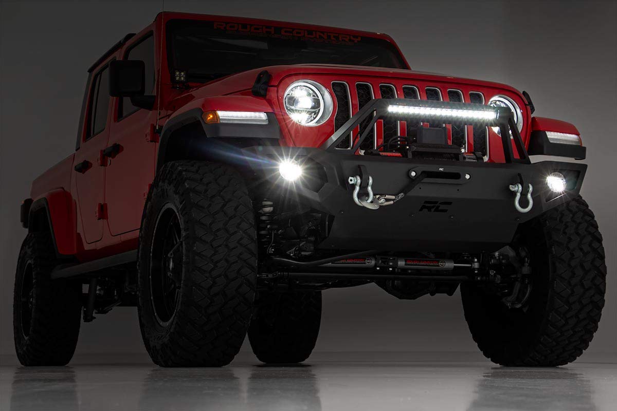 Rough Country Front Winch Bumper for Jeep Wrangler JK/JL & Gladiator JT - 10585