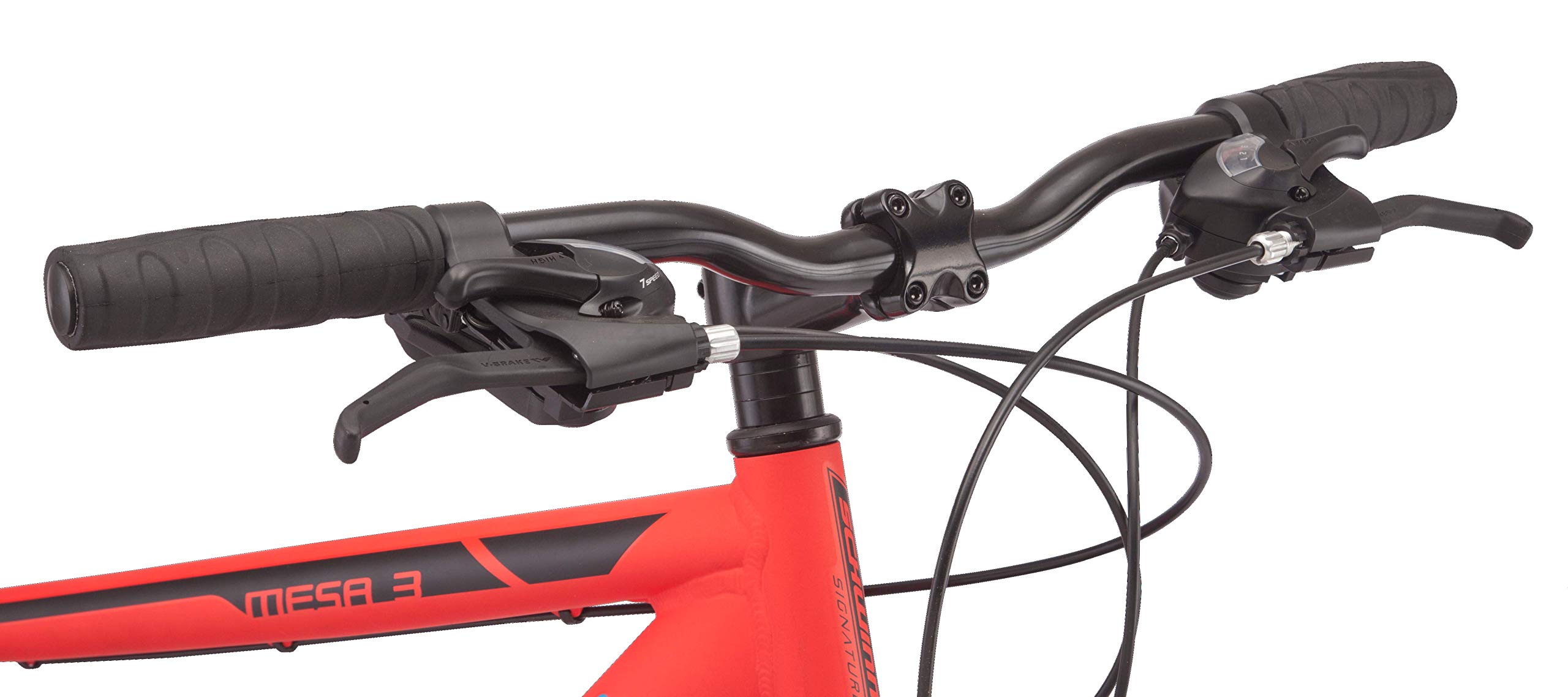 Schwinn Mesa 3 Adult Mountain Bike, 21 speeds, 27.5-inch Wheels, Large Aluminum Frame, Red