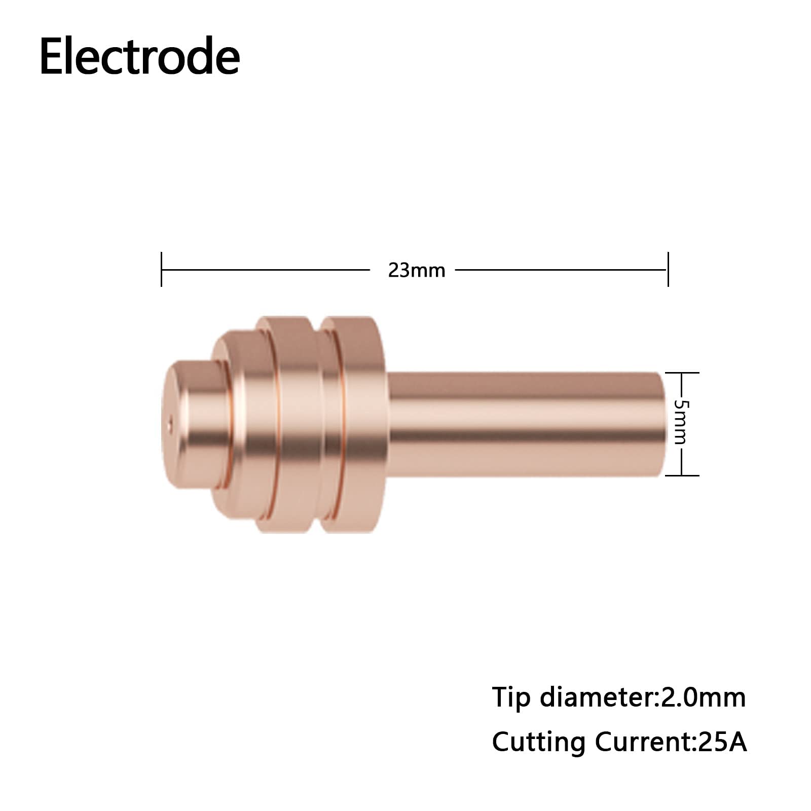 Welding Knight 176655 Electrode 176656 Tip fit for Miller Plasma Cutter ICE-25C ICE-27C Torch