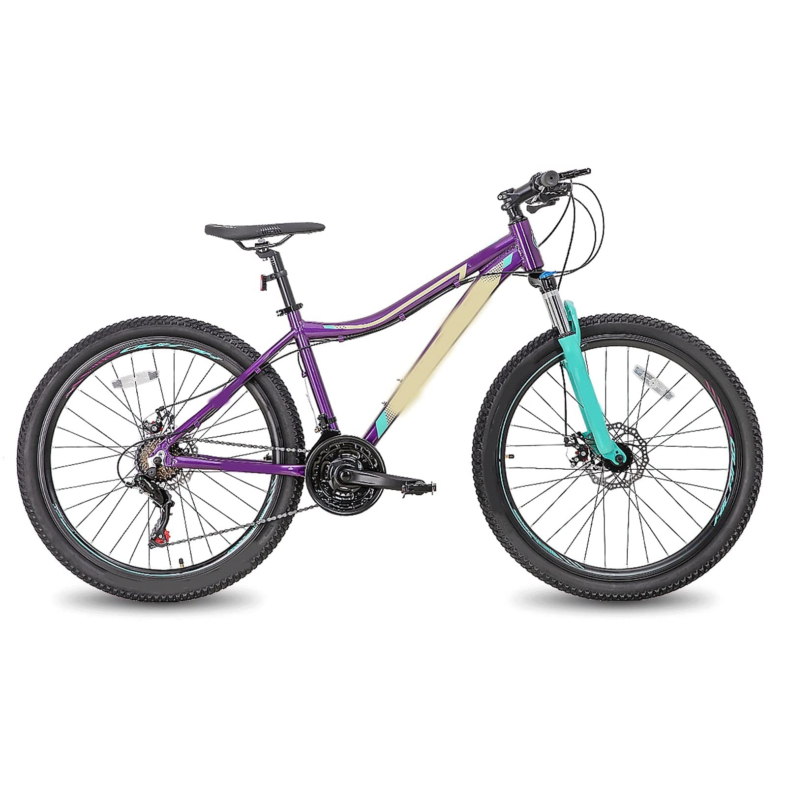 Wonzonezxc Bicycle Front and Rear Disc Brake Mountain Bike Bike Aluminum Alloy Frame Mountain Bike