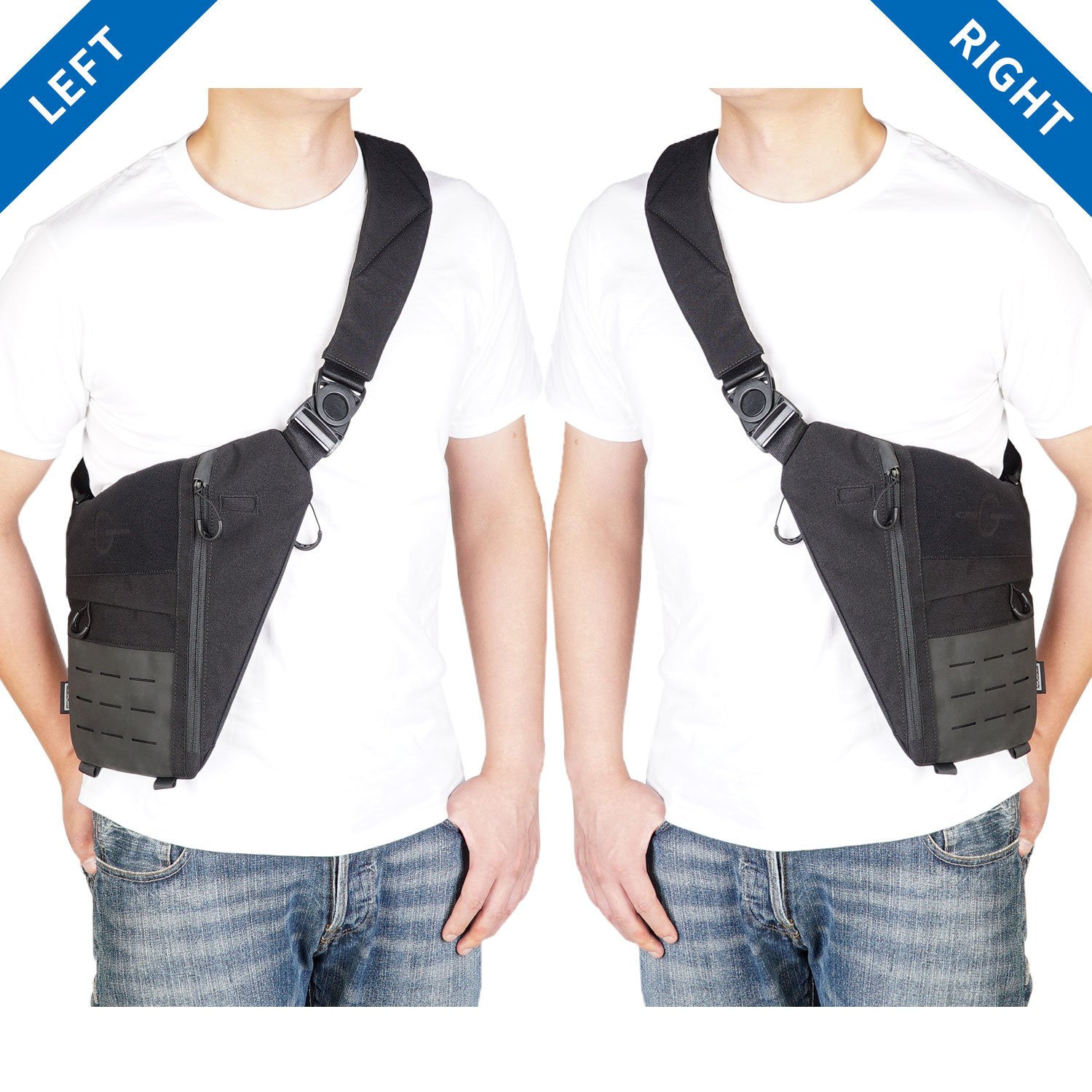 TACTICAL_GEEK Tacticalgeek Cache L1 Concealed Carry Bag for Men,Anti-Theft Shoulder Backpack, EDC Sling Bag, Crossbody Bag