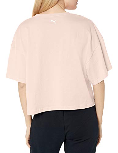 PUMA Women's Rebel Tee, Rosewater, XS