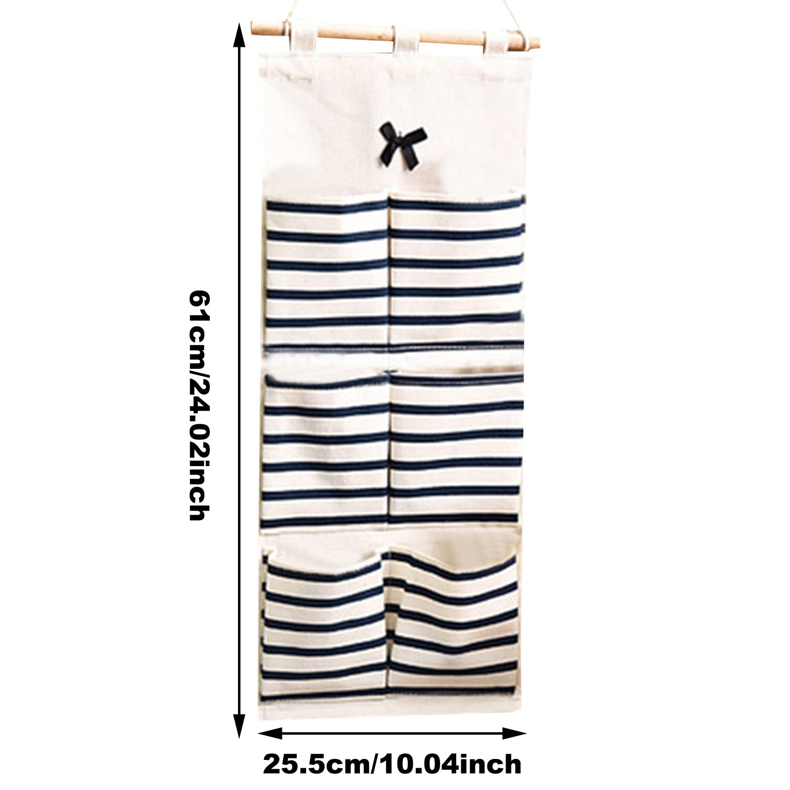 Over The Door Shoe Organizer Hanging Closet Holder Hanger Storage Bag Rack Large Pockets Door Mesh Closet with Washable and Breathable (Blue 10''L x 4''W x 24''H) Clearence