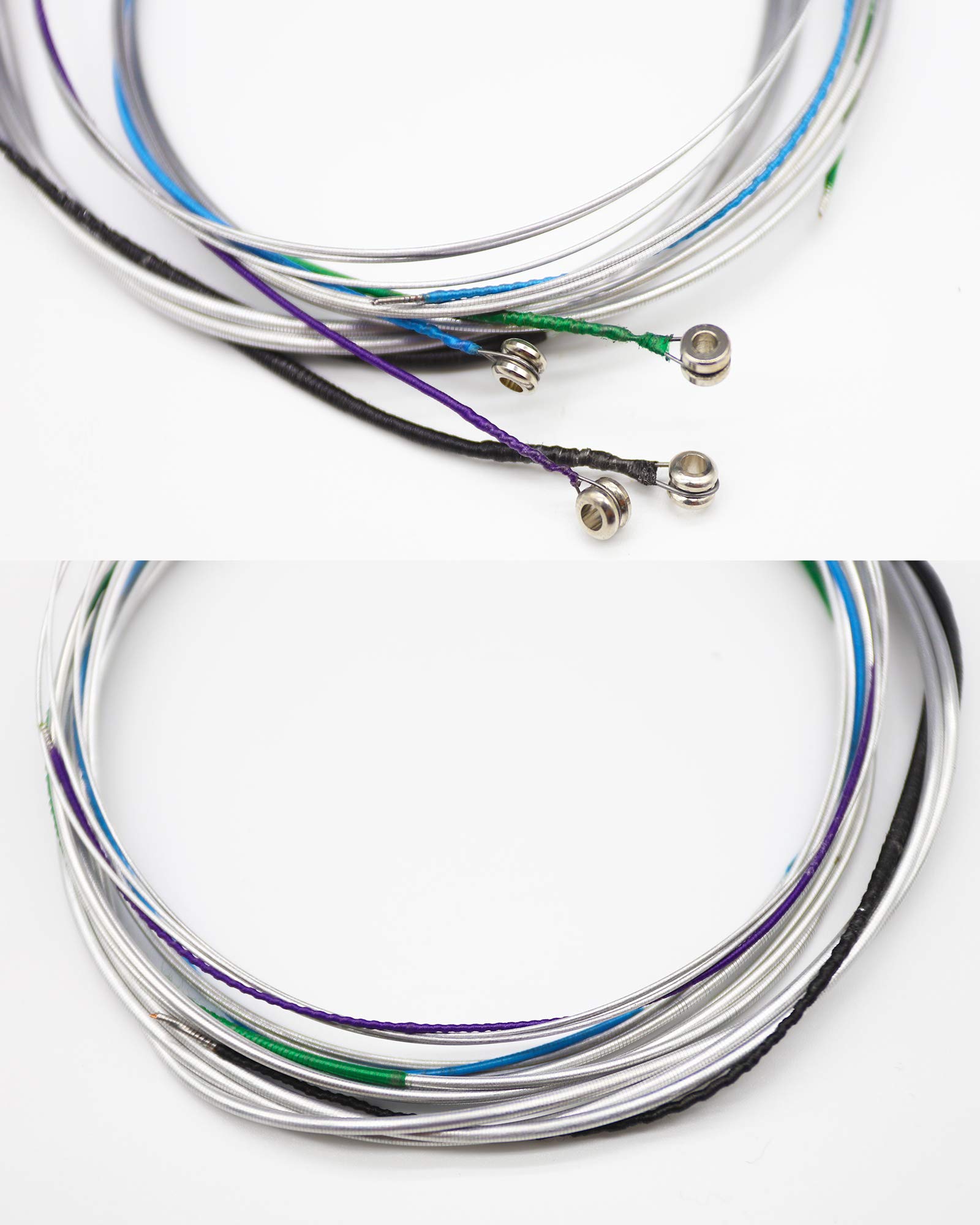 RAUYIVANY Viola strings set.Nickel-plated balls&stainless steel copper-nickel alloy wound, Medium tension,Suitable for practice and stage performances
