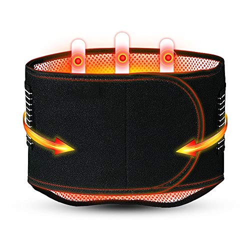 TANGIST Lumbar Brace Self-heating Back Support Belt Adjustable Pain Relief Spine Injury Light And Breathable Lower Back Belt Brace (Size : L)