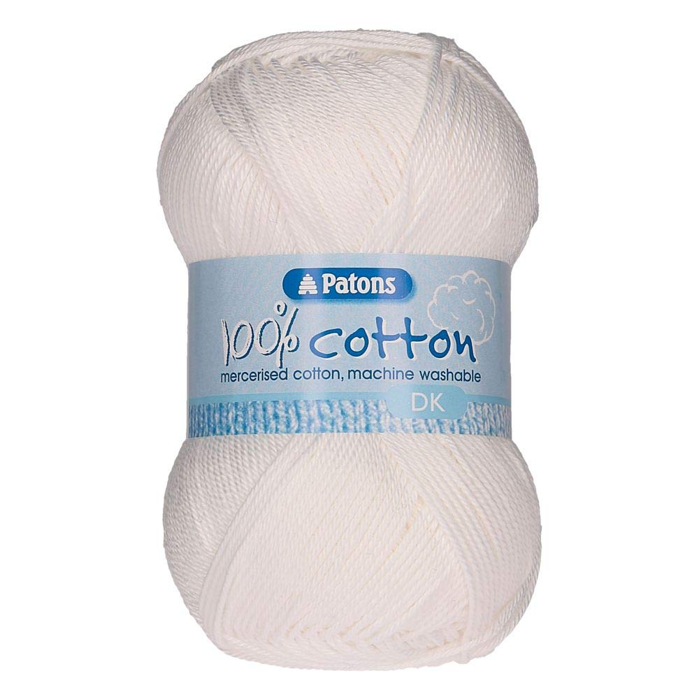 Patons 100% Cotton DK - White (2691)