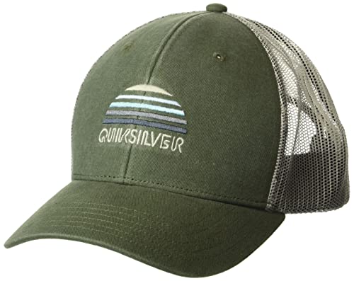 Quiksilver Men's Stringer Cap Trucker Hat, Four Leaf Clover, One Size