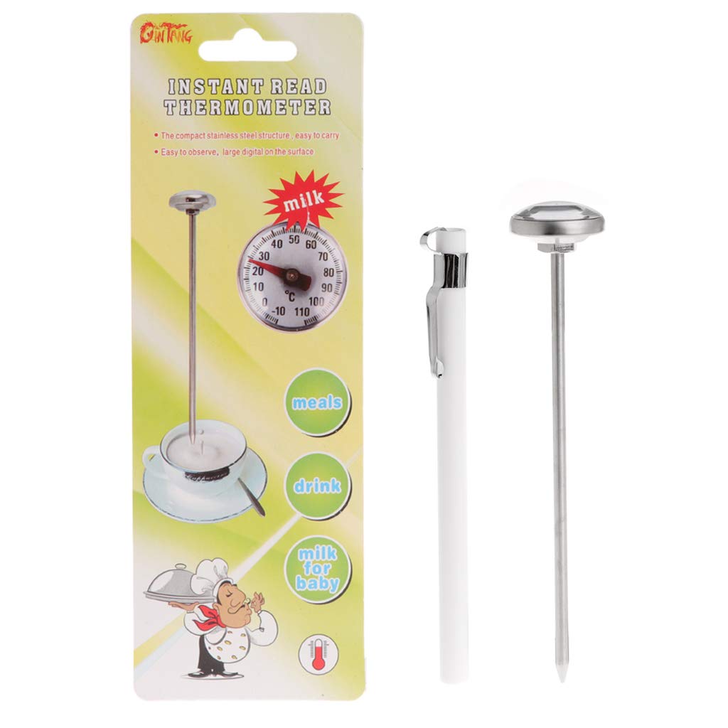 YIFEIJIAO,Food Meat Milk Coffee BBQ Thermometer Stainless Steel Home Kitchen Probe Useful