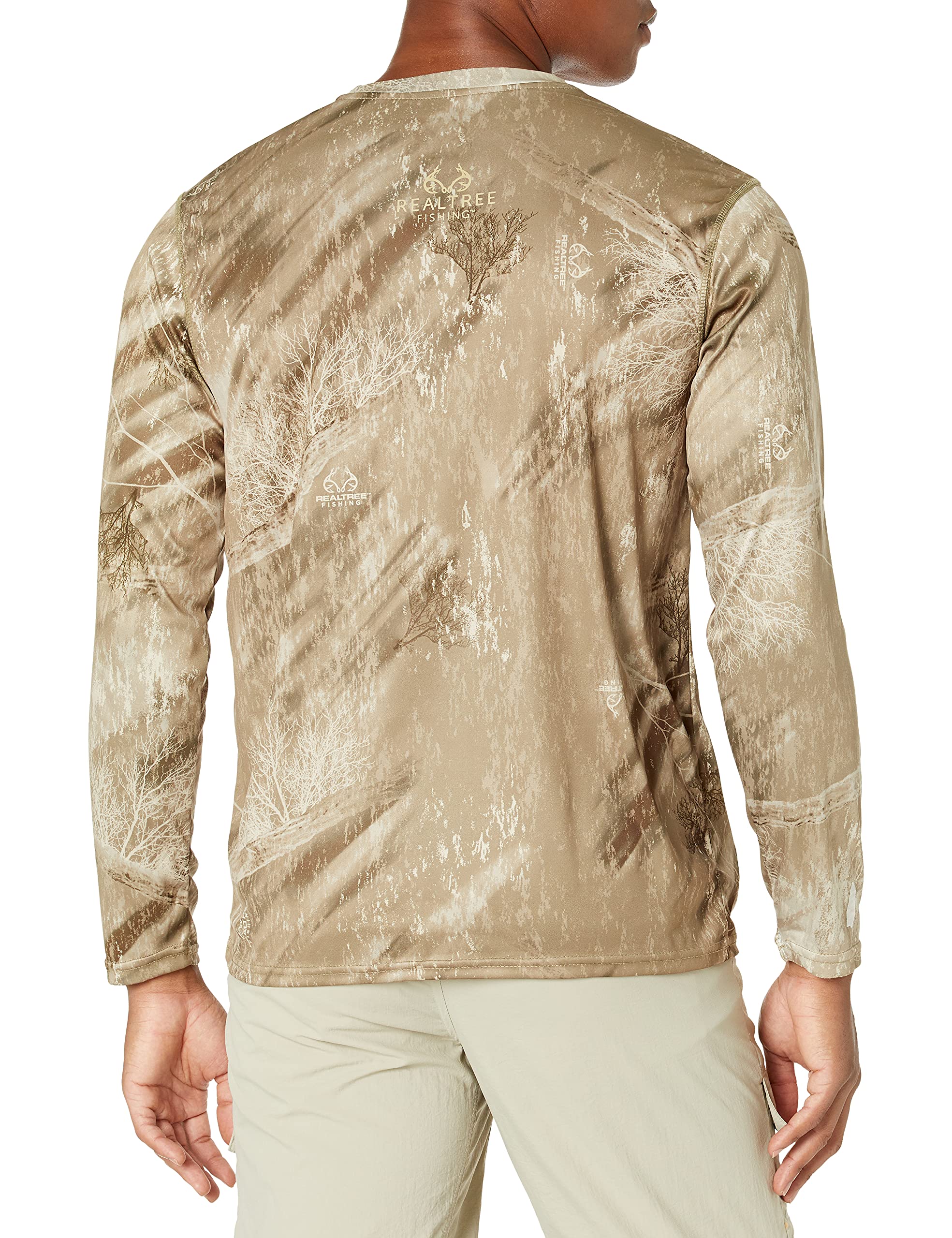 Staghorn Performance Tech Fishing Long Sleeve Shirt, Army Fatigue, S