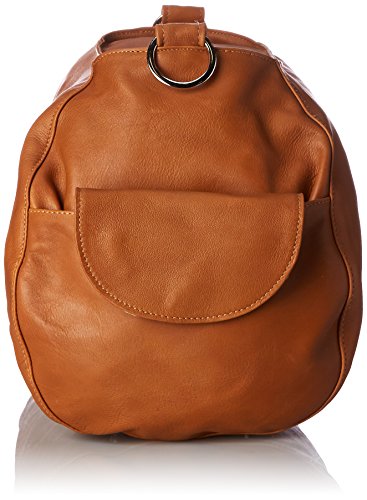 Piel Leather Top-Zip Shoulder Bag Cross Body Hobo, Honey, One Size