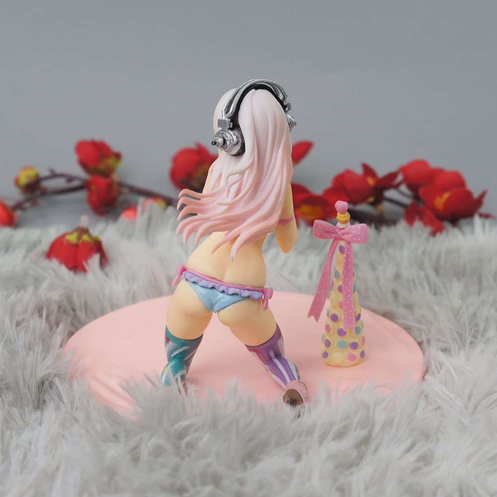 ZKTSRY SUPERSONICO Anime Action PVC Figure Model (Swimsuit Version),5.2-inch Animated Action Diagram for Table Office Collection