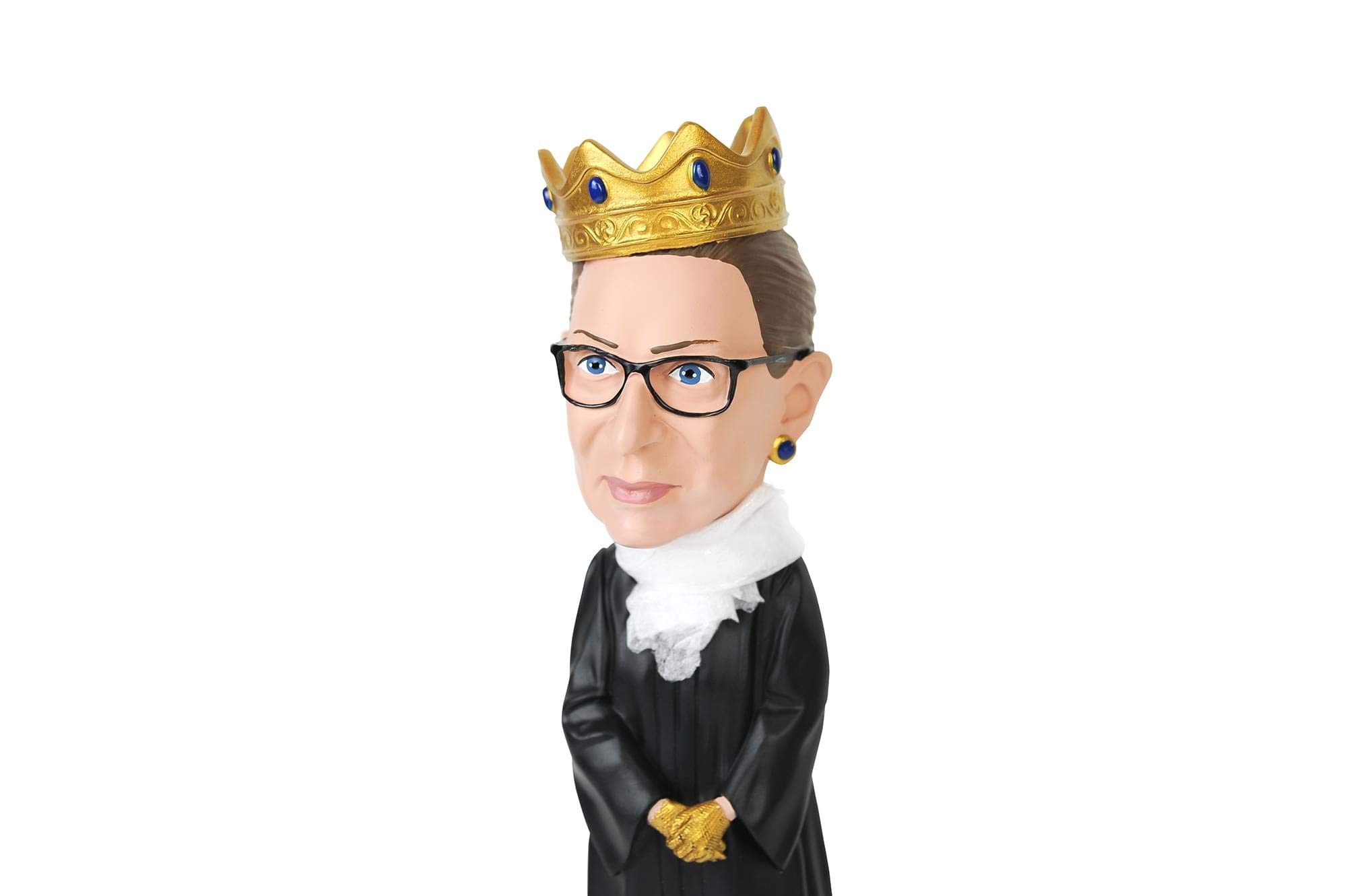Royal Bobbles Ruth Bader Ginsburg (Notorious RBG) Bobblehead, Premium Polyresin Lifelike Figure, Unique Serial Number, Exquisite Detail