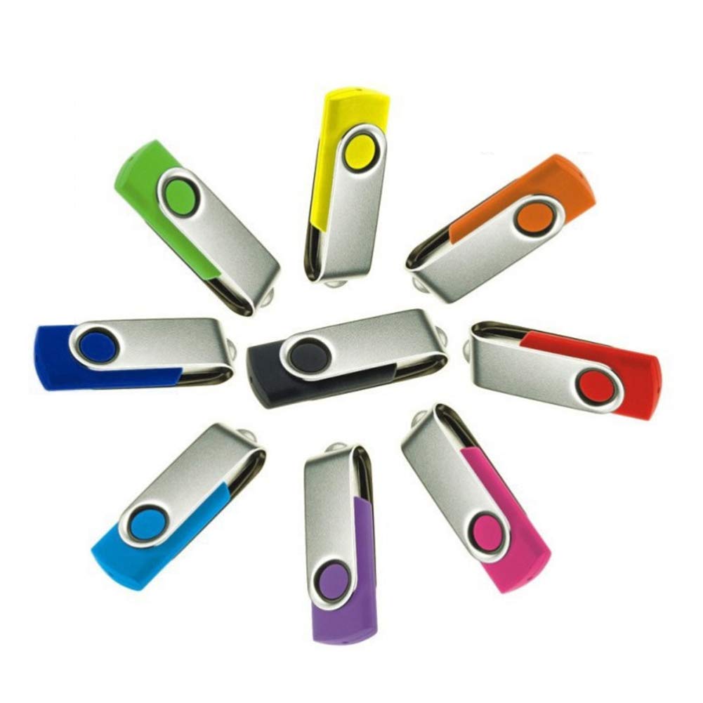 schicj133mm USB 2.0 Flash Memory Stick Pen,for Office PC, Drive U Disk Swivel Key 64GB 32GB 16GB 8GB 4GB Large Capacity Purple 4GB