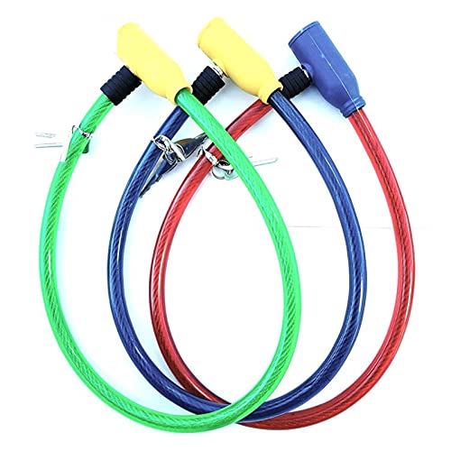 XFTD Bicycle Lock 1pcs Steel Wire Metal Bicycle Safety Lock Universal Bicycle Lock Bicycle Motorcycle Wire Lock Safety Cable 2 Keys Convenient and Practical (Color : Random Color)