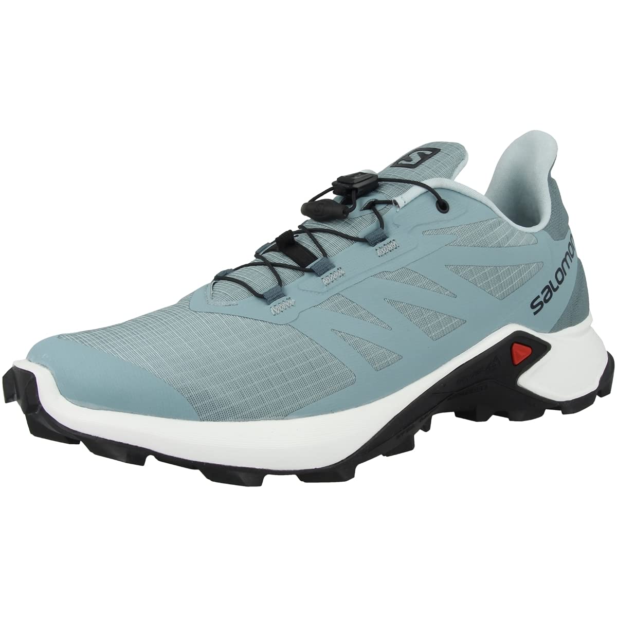 Salomon Supercross 3 Trail Running Shoes for Women, Delphinium Blue/White/Bluestone, 9.5