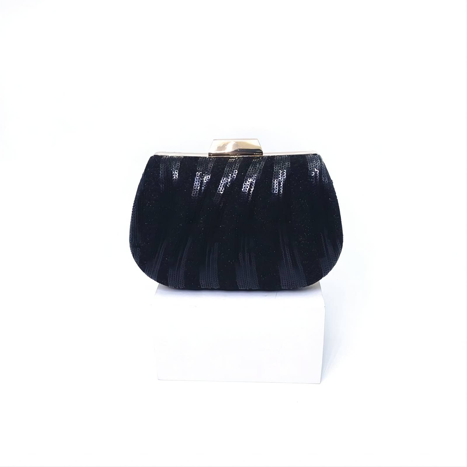Vokenforu Womens Evening Bag, Shiny Clutch Handbag Fashion Sequins Purse for Wedding Party Prom