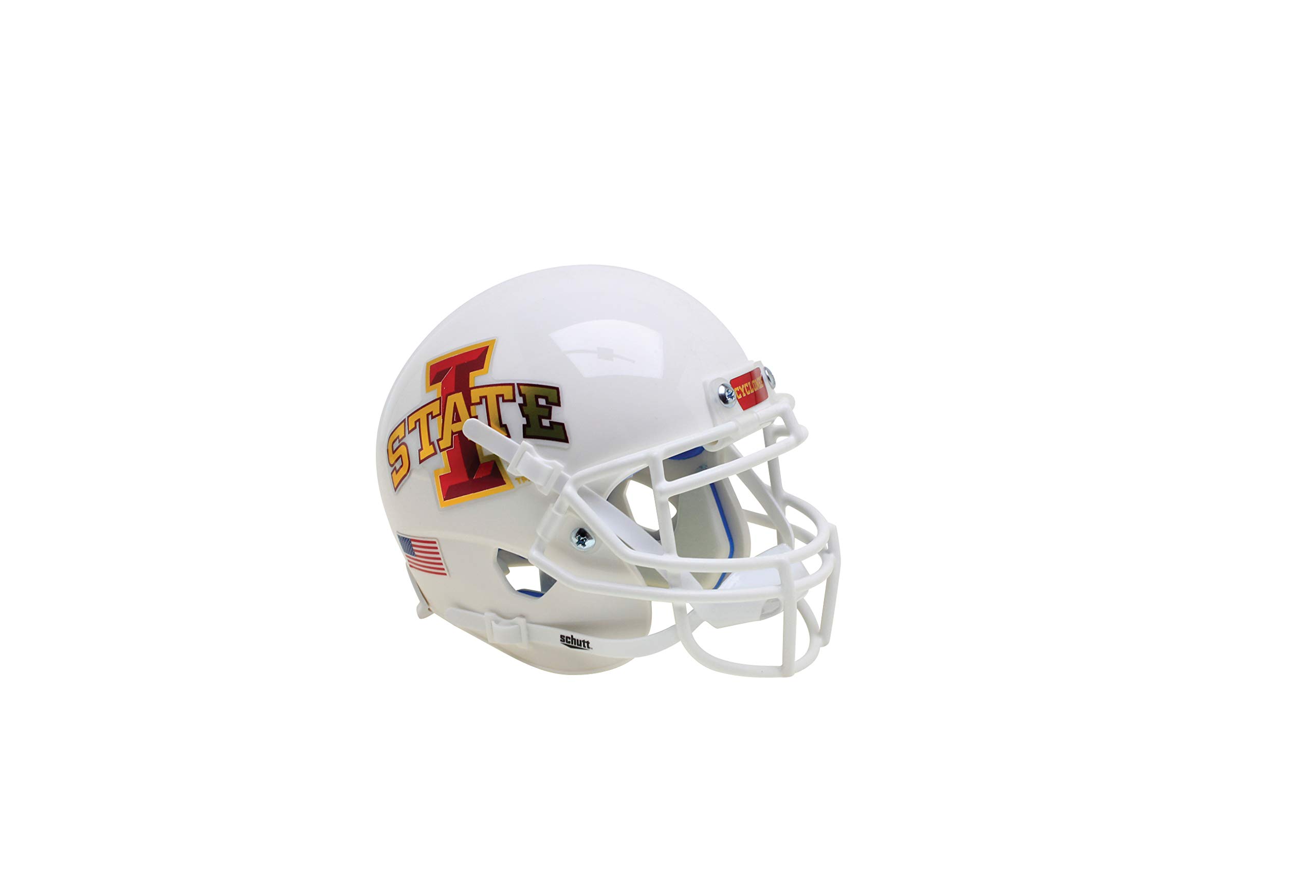 Schutt Sports NCAA Iowa State Cyclones Mini Authentic Football Helmet, White Alt. 6