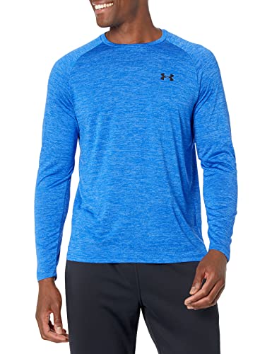 Under Armour Men's Tech 2.0 Long-Sleeve T-Shirt, (486) Versa Blue/Bauhaus Blue/Black, Medium