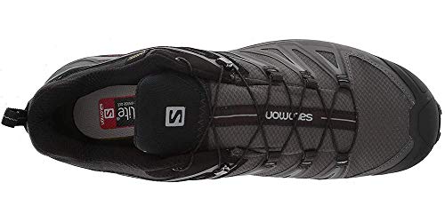 Salomon X Ultra 3 Gore-TEX Hiking Shoes for Men, Black/Magnet/Quiet Shade, 10.5