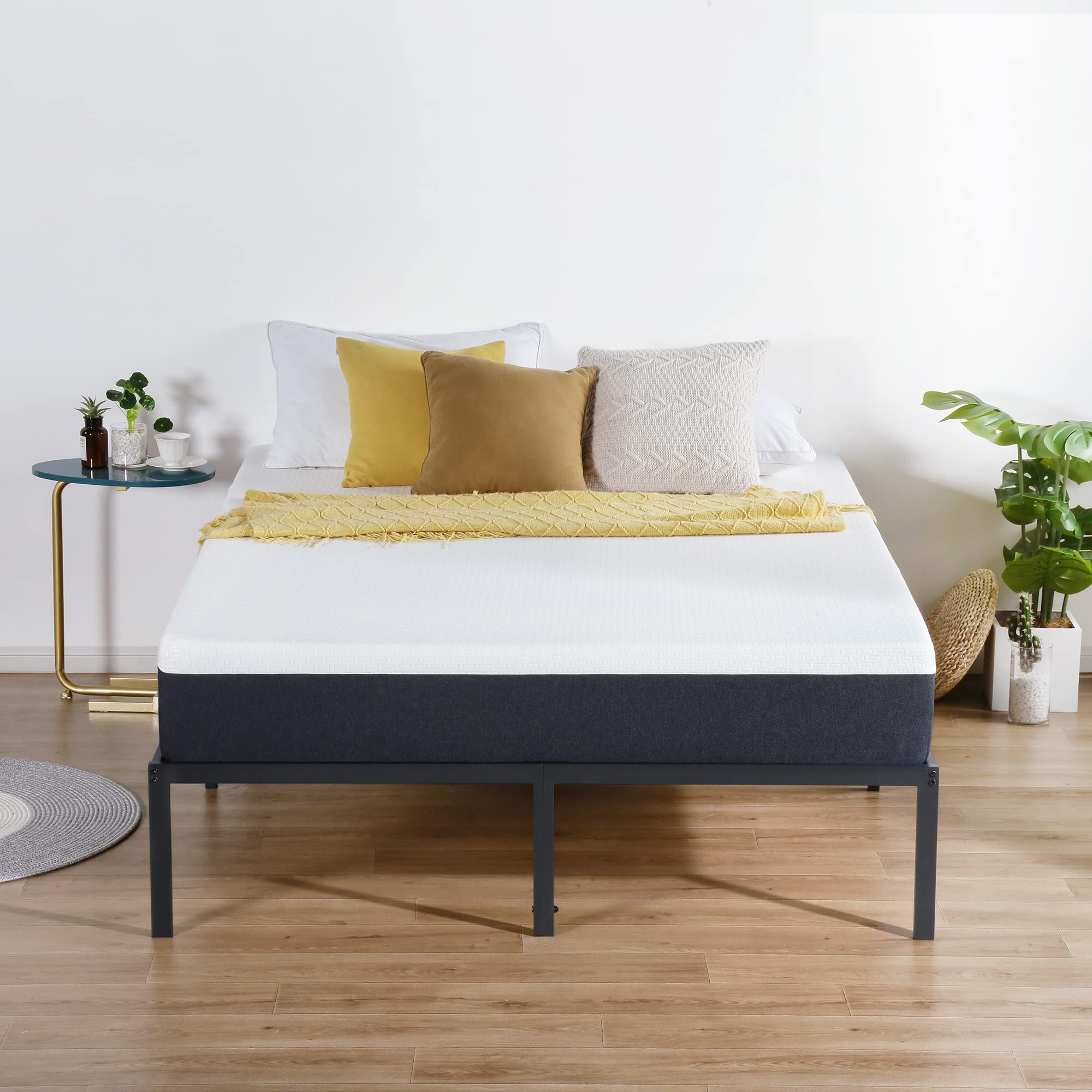 PrimaSleep Modern 10 Inch Air Flow Gel Memory Foam Comfort Bed Mattress,Pressure Relieving (Queen)