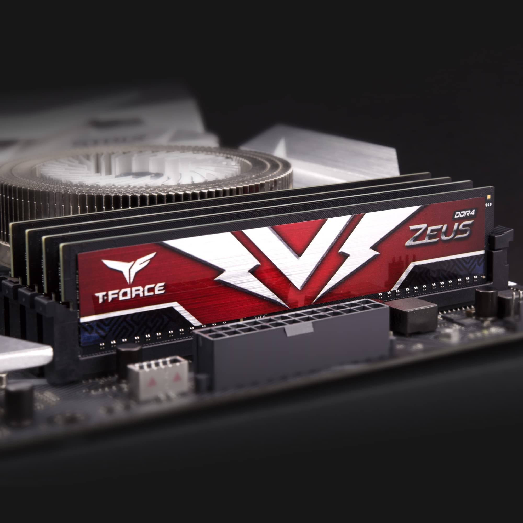 TEAMGROUP T-Force Zeus DDR4 16GB Kit (2 x 8GB) 3200MHz (PC4 25600) CL20 Desktop Gaming Memory Module Ram TTZD416G3200HC20DC01