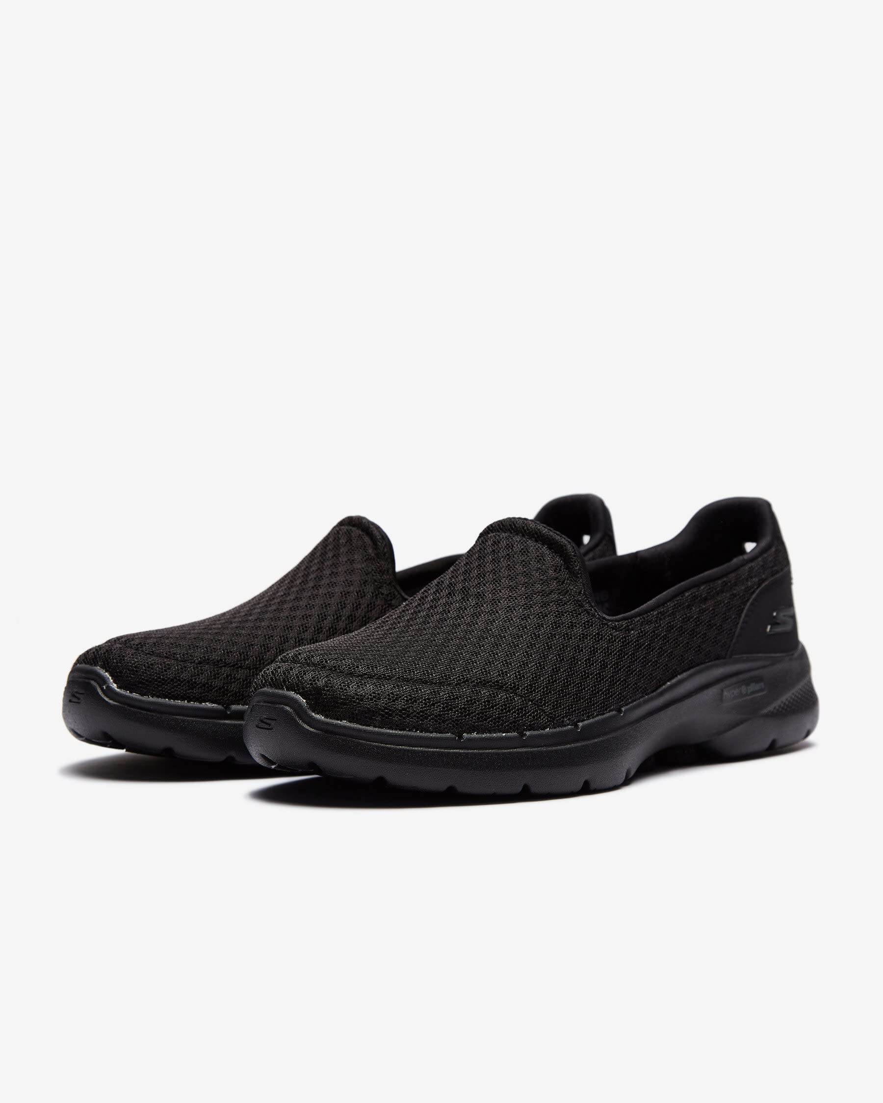 Skechers womens Go Walk 6 - Big Splash Sneaker, Black, 7.5 Wide US