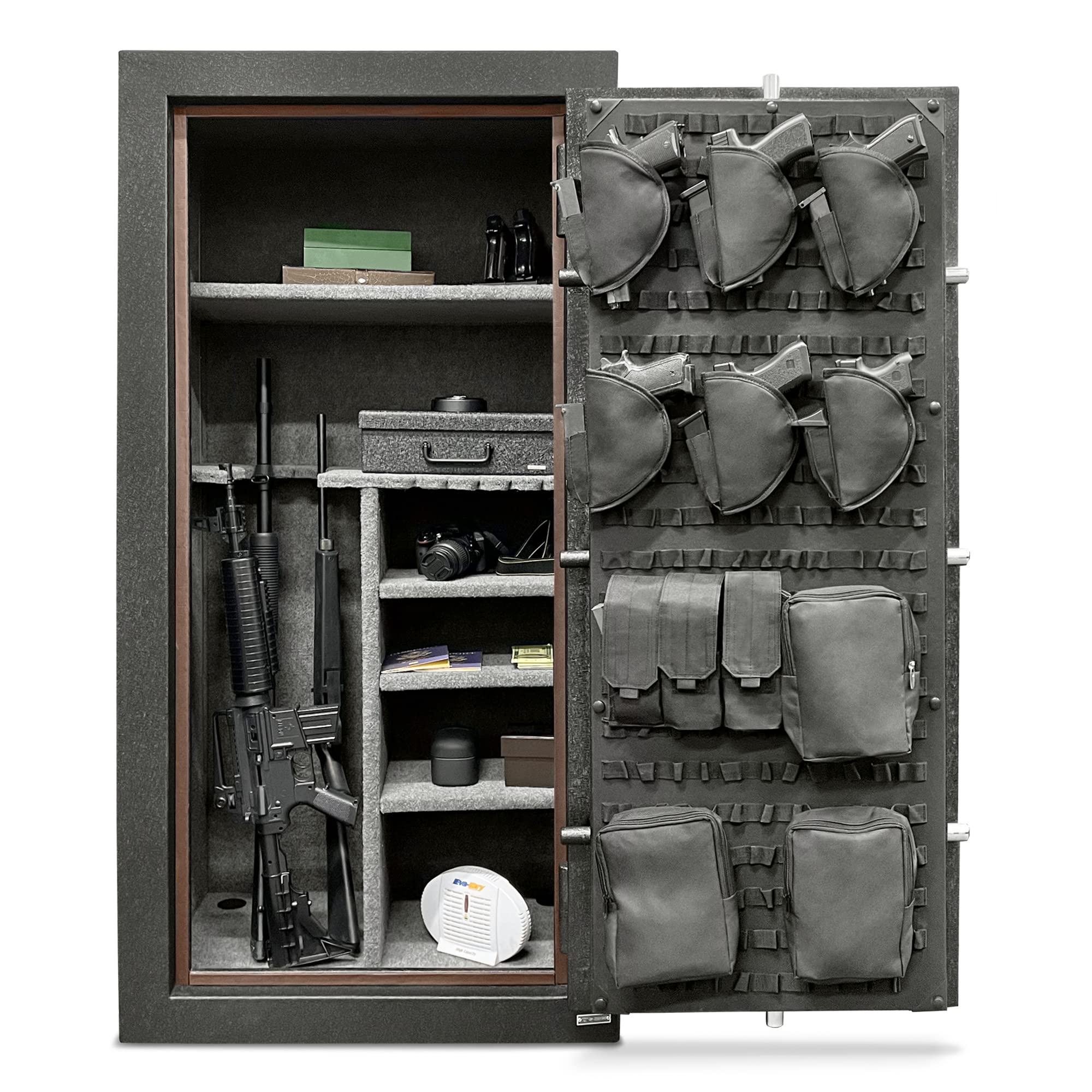 Stealth Essential Gun Safe EGS28 Special Edition FLAG Safe 28 Gun Capacity with 30 Minute Fire Protection California DOJ Approved Black
