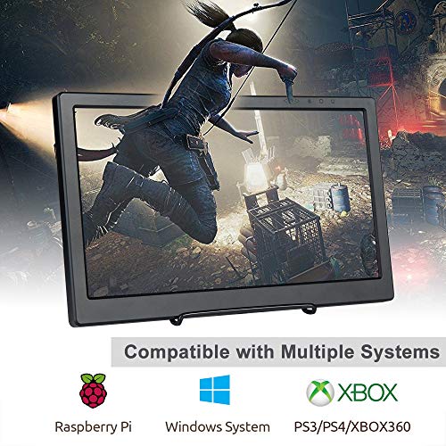 SunFounder RPi Display-Portable 2 HDMI Gaming Monitor-13.3 Inch, 1920x1080-For PS4, RPi, WiiU, Xbox 360, Windows 7/8/10