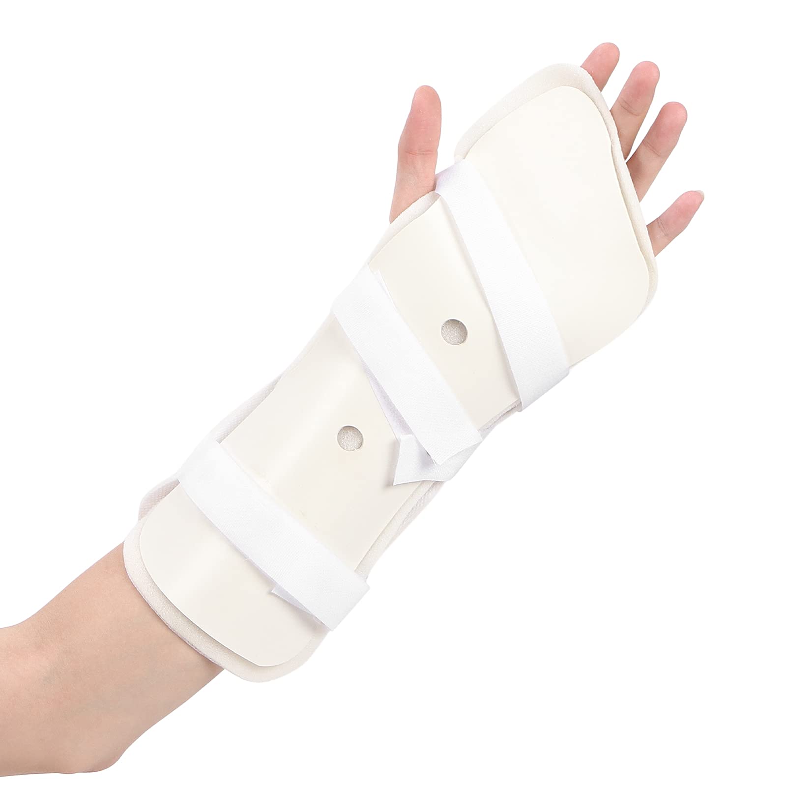 Wrist Splint, Flexible Adjustable Pain Relief Hook and Loop Fastener Wrist Brace for Sports Injuries for Patient for Postoperative Recovery(Left Hand, M)