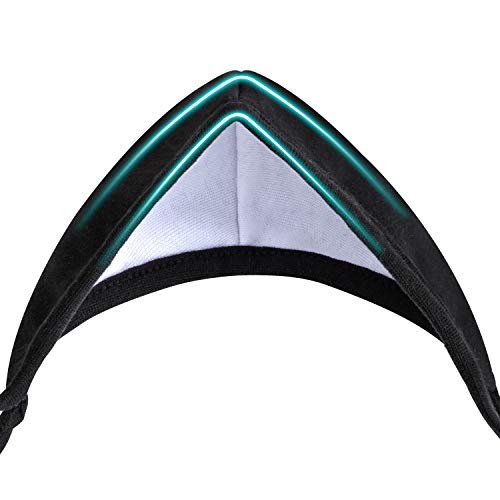 Soft Comfty Fabric Mouth Cover Unisex Washable and Reusable Cotton Warm Cloth Face Mask - with Nose Wire Black