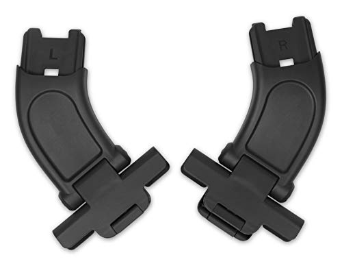 UPPAbaby Minu Stroller - Ryan (Teal Melange/Silver/Saddle Leather) + Minu Infant Car Seat Adapter for MESA + Mesa Infant Car Seat - Jake (Black)