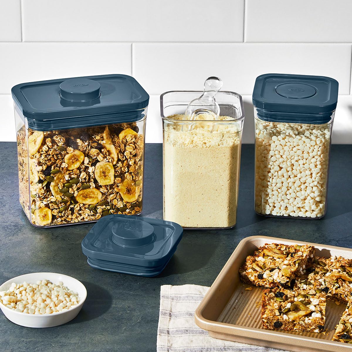 OXO Good Grips Limited Edition 3-Piece POP Container Everyday Set - Storm Blue