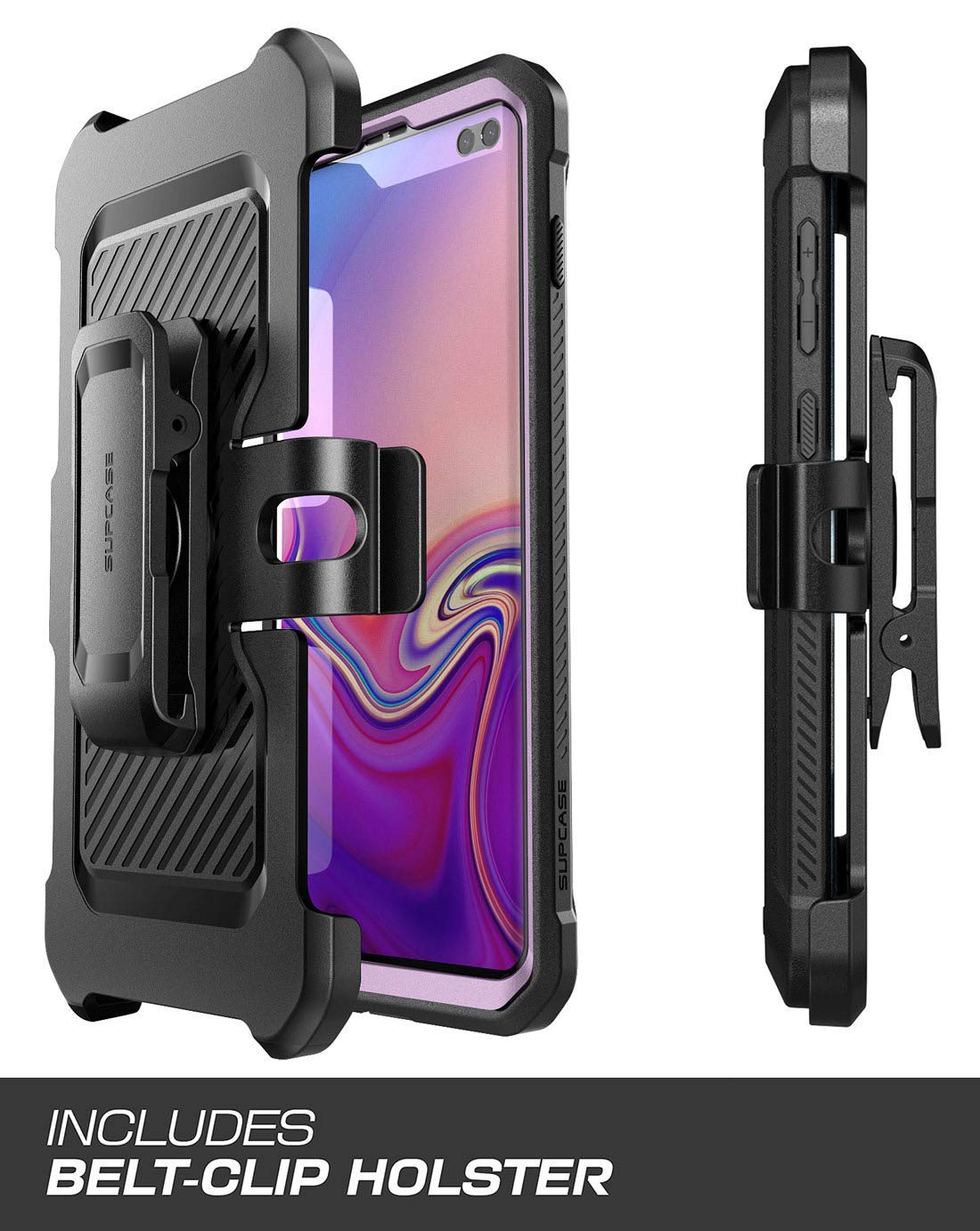 SUPCASE Unicorn Beetle Pro Series Designed for Samsung Galaxy S10 Plus Case (2019 Release) Full-Body Dual Layer Rugged with Holster & Kickstand Without Built-in Screen Protector (Purple)
