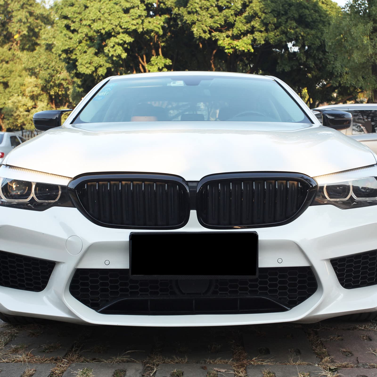 Qitian ABS Gloss Black Front Kidney Grille Grill For BMW 5 Series G30 G31 F90(M5) (2017-2019 Only)
