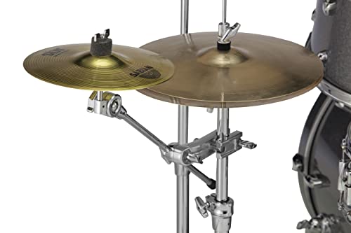 Pearl CH70 Cymbal Boom Attachment Clamp with 15" Solid Boom Arm, Multi-Angle Mounting Clamp, and UniLock Gearless Cymbal Tilter for Splash, Crash, and Effects Cymbals.