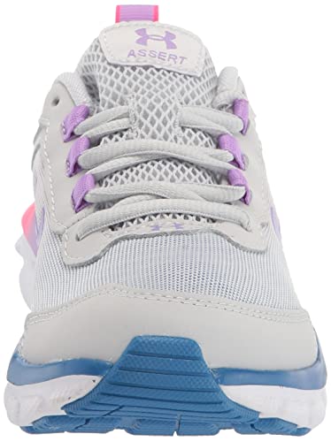 Under Armour Girls' Big Kid Grade School Assert 9, Halo Gray, 3.5