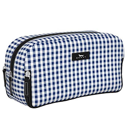SCOUT 3-Way Bag - Travel Makeup Pouch and Toiletry Bag for Women with Three Zipper Compartments - Stands Upright, Wipes Clean