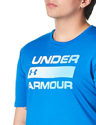 Under Armour Men's Team Issue Wordmark Short-Sleeve T-Shirt, Cruise Blue (899)/Fresco Blue, X-Large