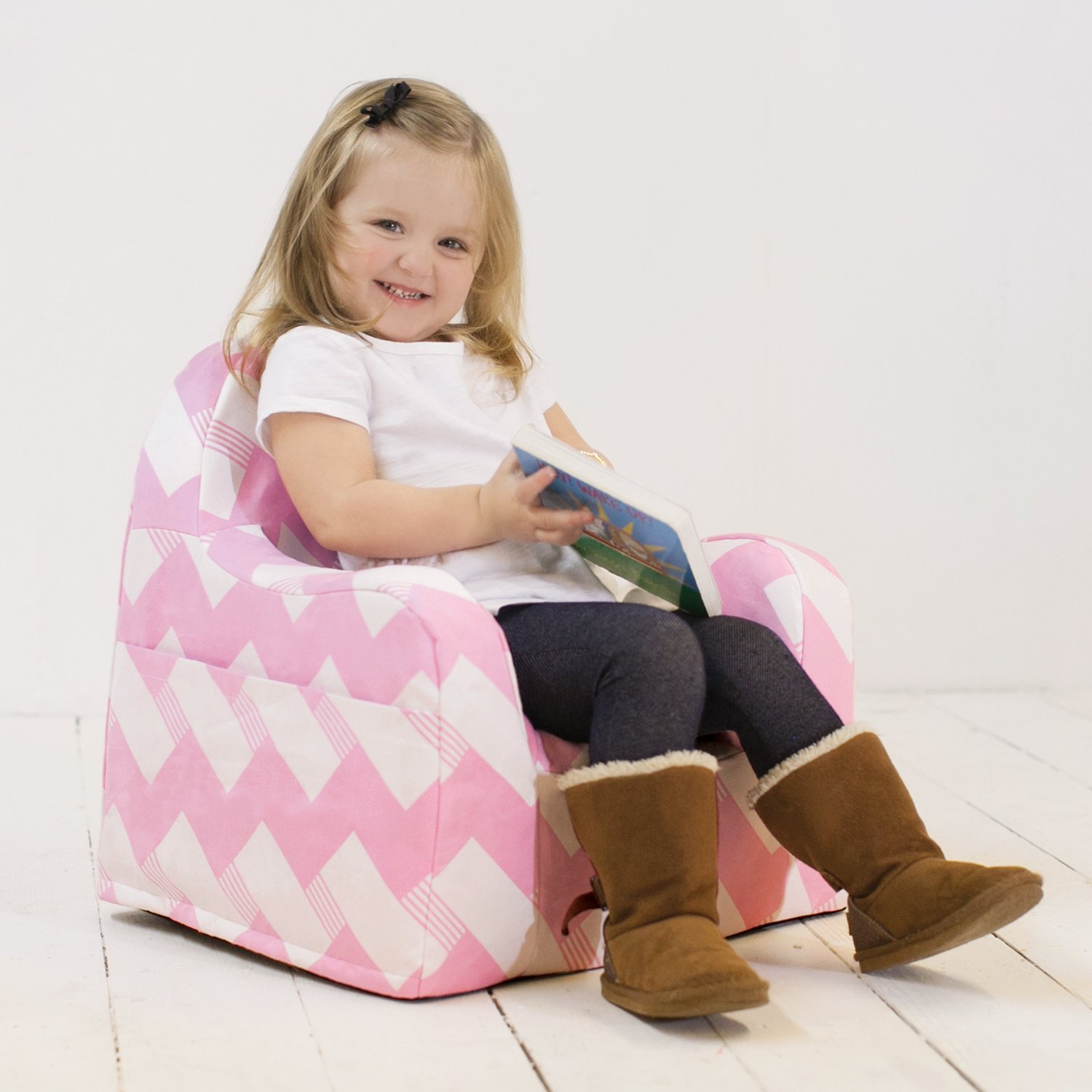 P'Kolino Children's Chair, Zigzag Pink