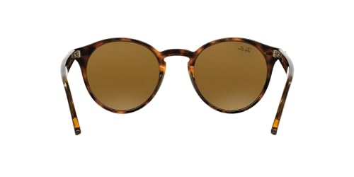 Ray-Ban RB2180 Round Sunglasses, Light Havana/Dark Brown, 49 mm