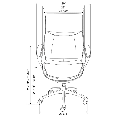 Serta® iComfort i5000 Series High-Back Chair, Onyx