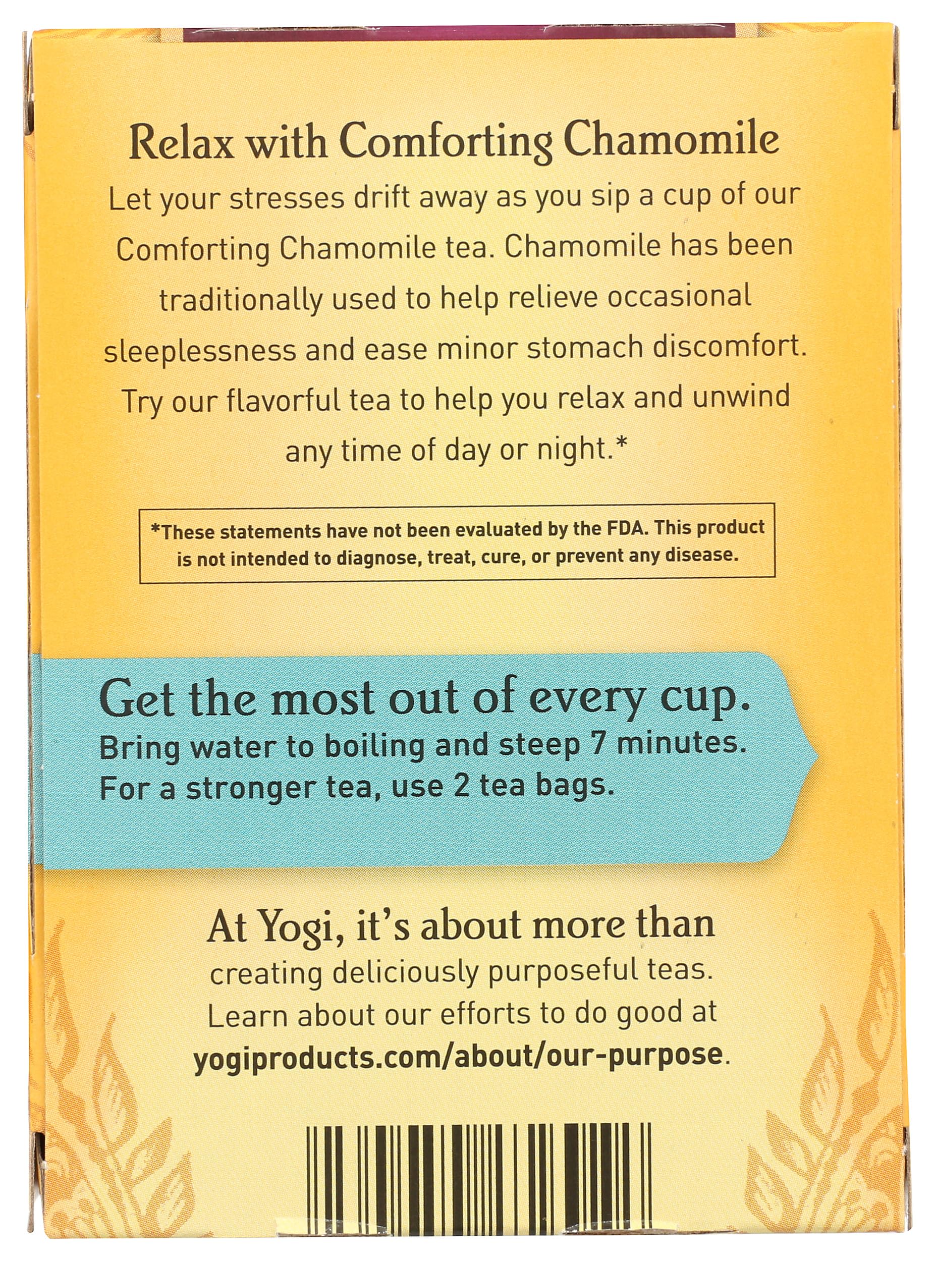 Yogi Tea, Chamomile, 16 Count, Packaging May Vary