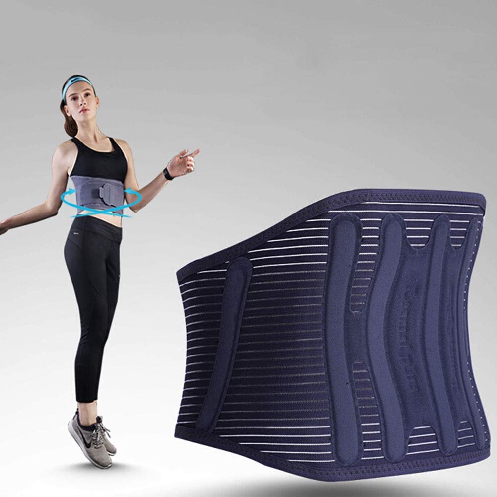TANGIST Breathable Back Support Belt,Lower Back Posture Lumbar Brace For Injuries - All Sports - Herniated Disc Treatment For Man Woman (Size : L)