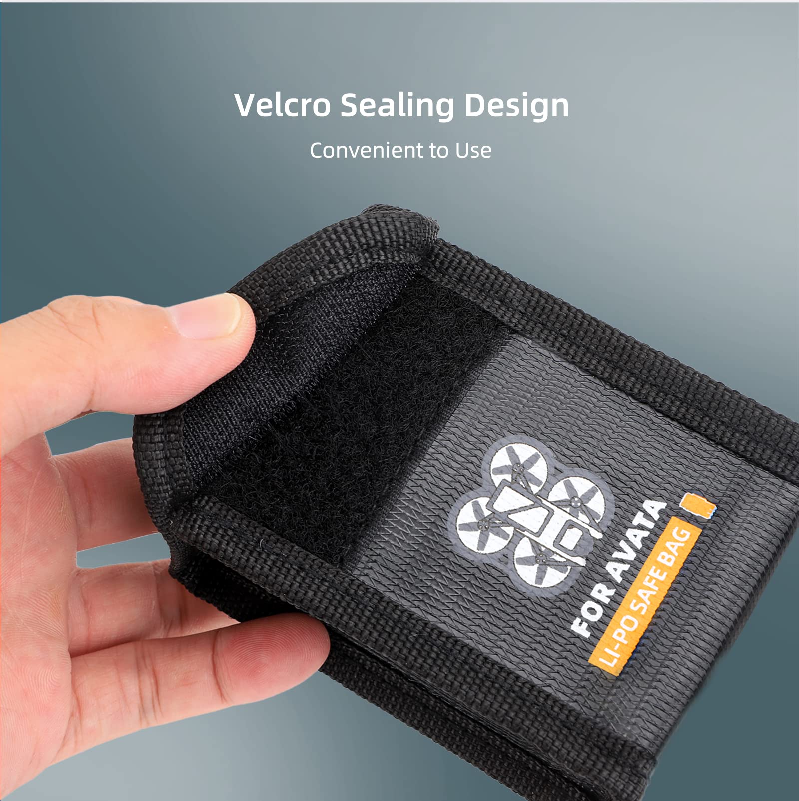 Wowvip Lipo Battery Bag for DJI AVATA Batteries Protection Storage Case Fireproof Explosion-Proof Pouch